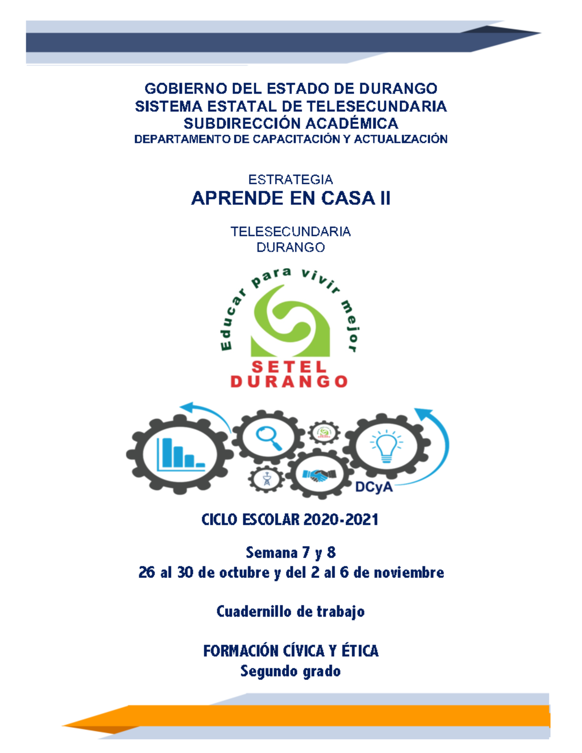 Cuadernillo FCE2 SEC. 4 - GOBIERNO DEL ESTADO DE DURANGO SISTEMA ...