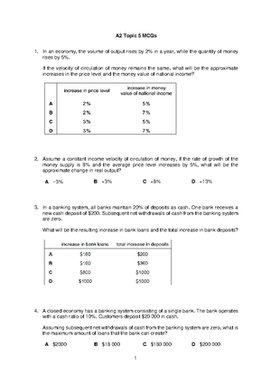 Data Response - A Level Economics - 1 Data Response - Studocu
