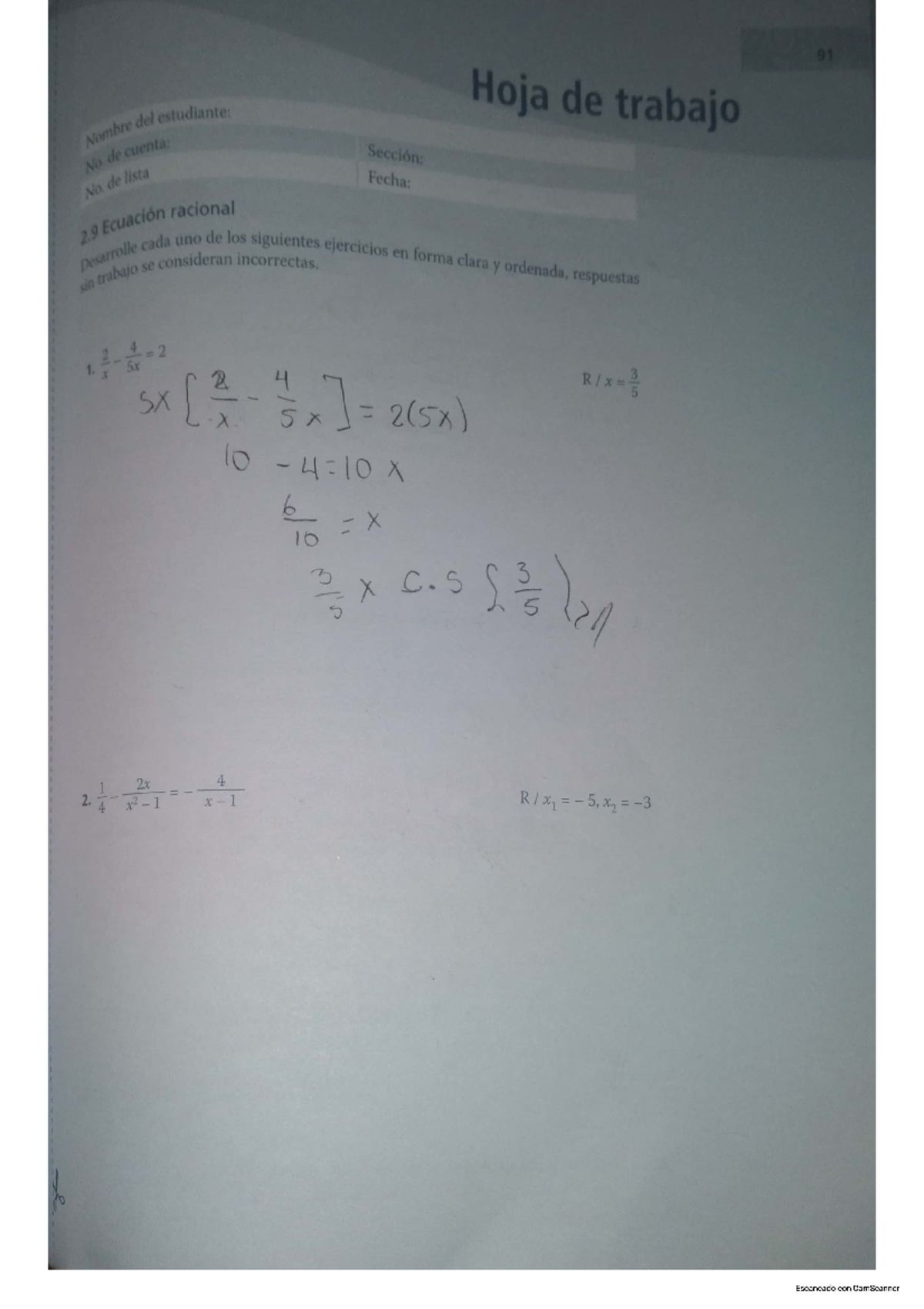 Ejercicios - . ... - Pre- Calculo - Studocu