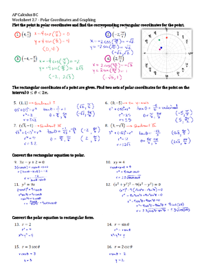 Practice 3.15-Rates of Change Polar Functions - 3. Rates of Change in ...