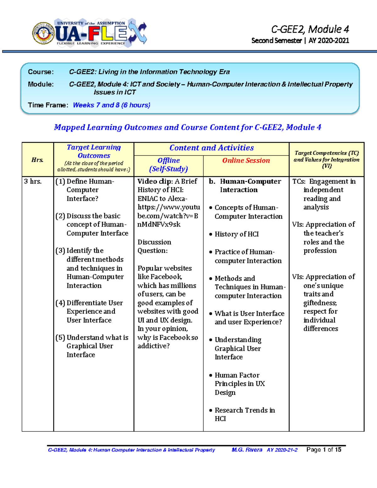 GEE2 - Module 4 - C-GEE2, Module 4 Second Semester | AY 2020 - 2021 ...
