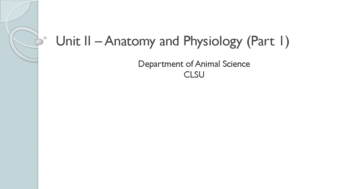 Unit II – Anatomy and Physiology Part 1 - Secretes watery fluid, fatty ...