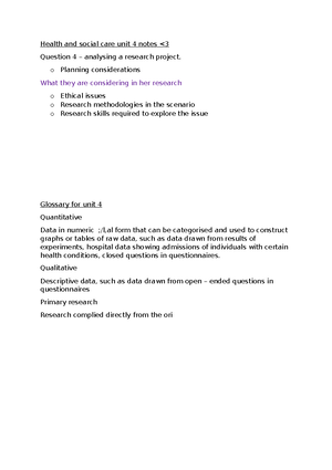 Unit 5 LAD assignment resub - Unit 5: Meeting Individual Care and ...