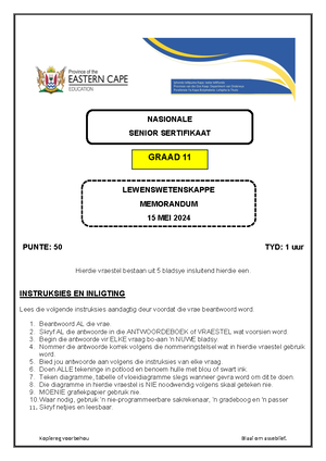 Les 2 Notas - Die klagtebrief: Dit is formele dokumente wat gebruik ...