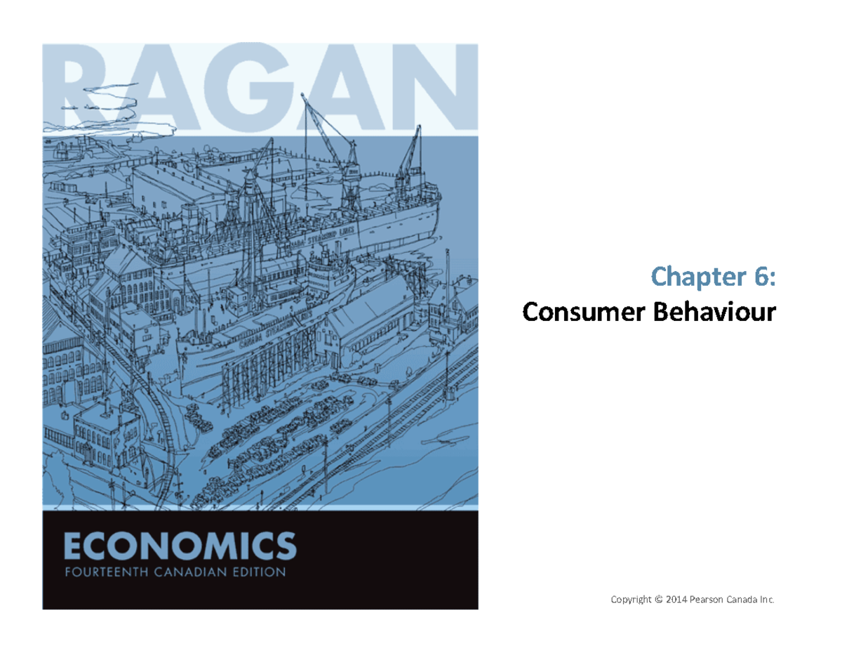 Ragan chapter 06 - Chapter 6: Consumer Behaviour ####### Copyright © 2014 Pearson Canada Inc ...