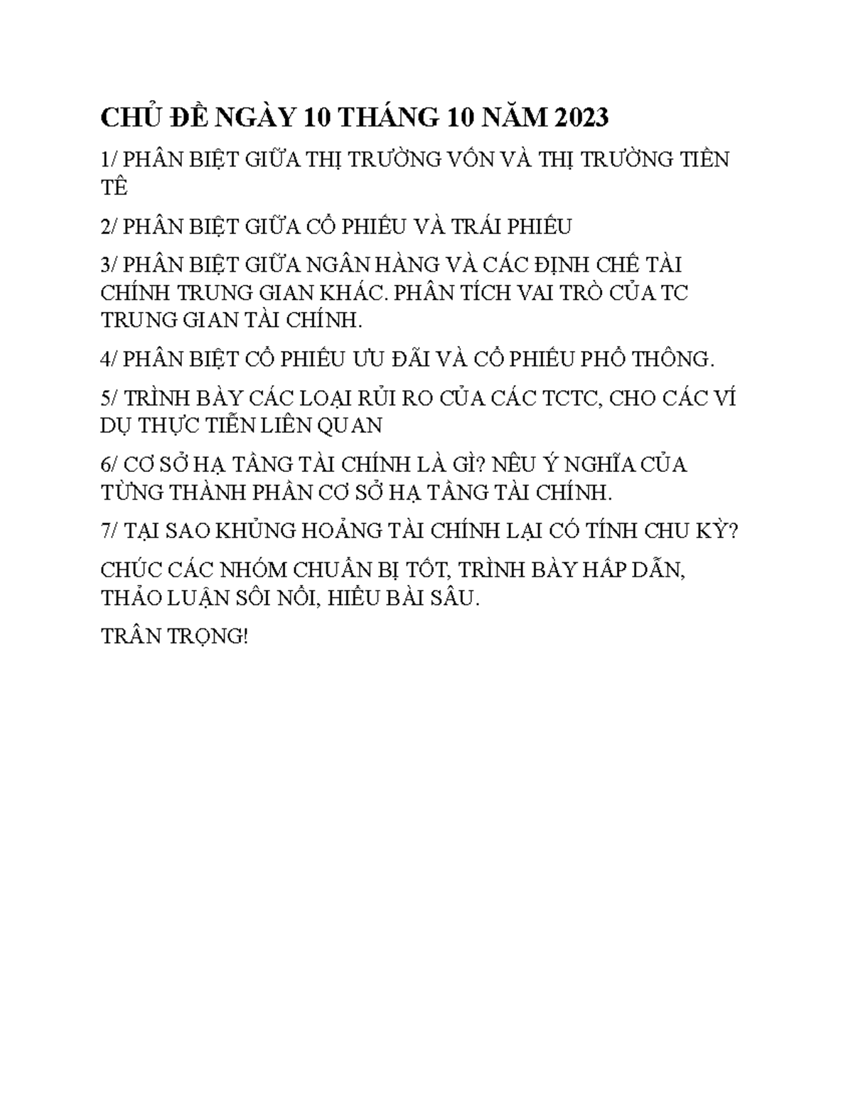 CHỦ ĐỀ TTTC NGÀY 10 Tháng 10 NĂM 2023 - CHỦ ĐỀ NGÀY 10 THÁNG 10 NĂM ...