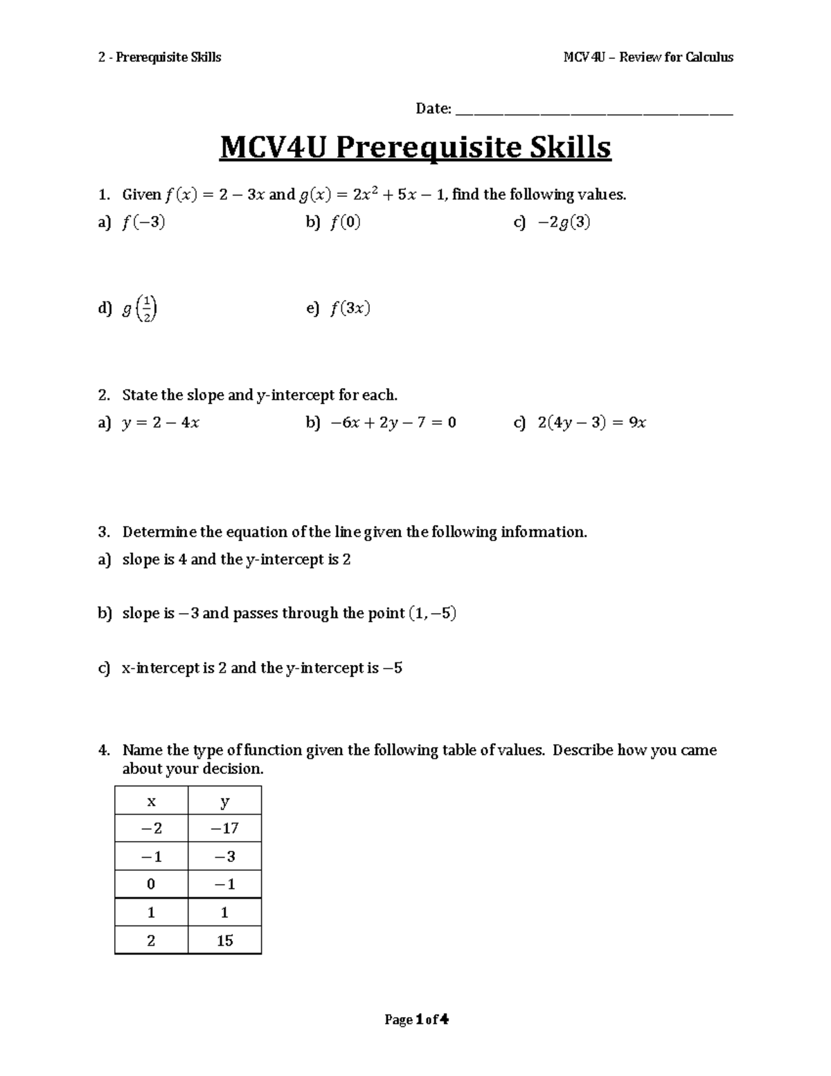 02 - Prerequisite Skills - Date ...
