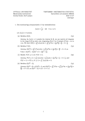 Statisik Formler Tabeller (formelblad) VT22 - Tabell- och formelsamling – A4 Grundläggande ...