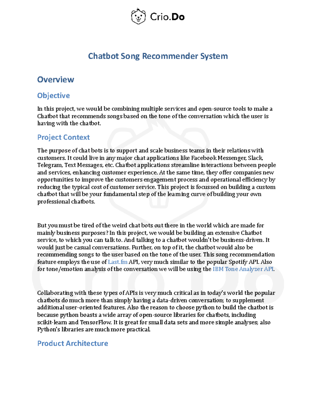 ME Project Chatbot Python - Chatbot Song Recommender System Overview ...