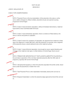 Molavizar NUR 145 Session 4 - NUR 145 LEC SESSION 4 JOSE E. MOLAVIZAR ...