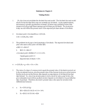 Chap004 - oui oui baguette - Solutions to Chapter 4 The Time Value of Money a. $100/(1) 10 = $46 ...