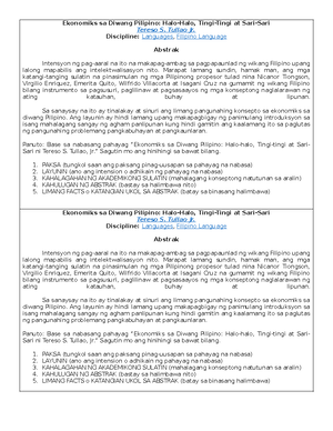 [Solved] Mga basehan tungkol sa pagsang ayon sa pagpapatupad ng ...
