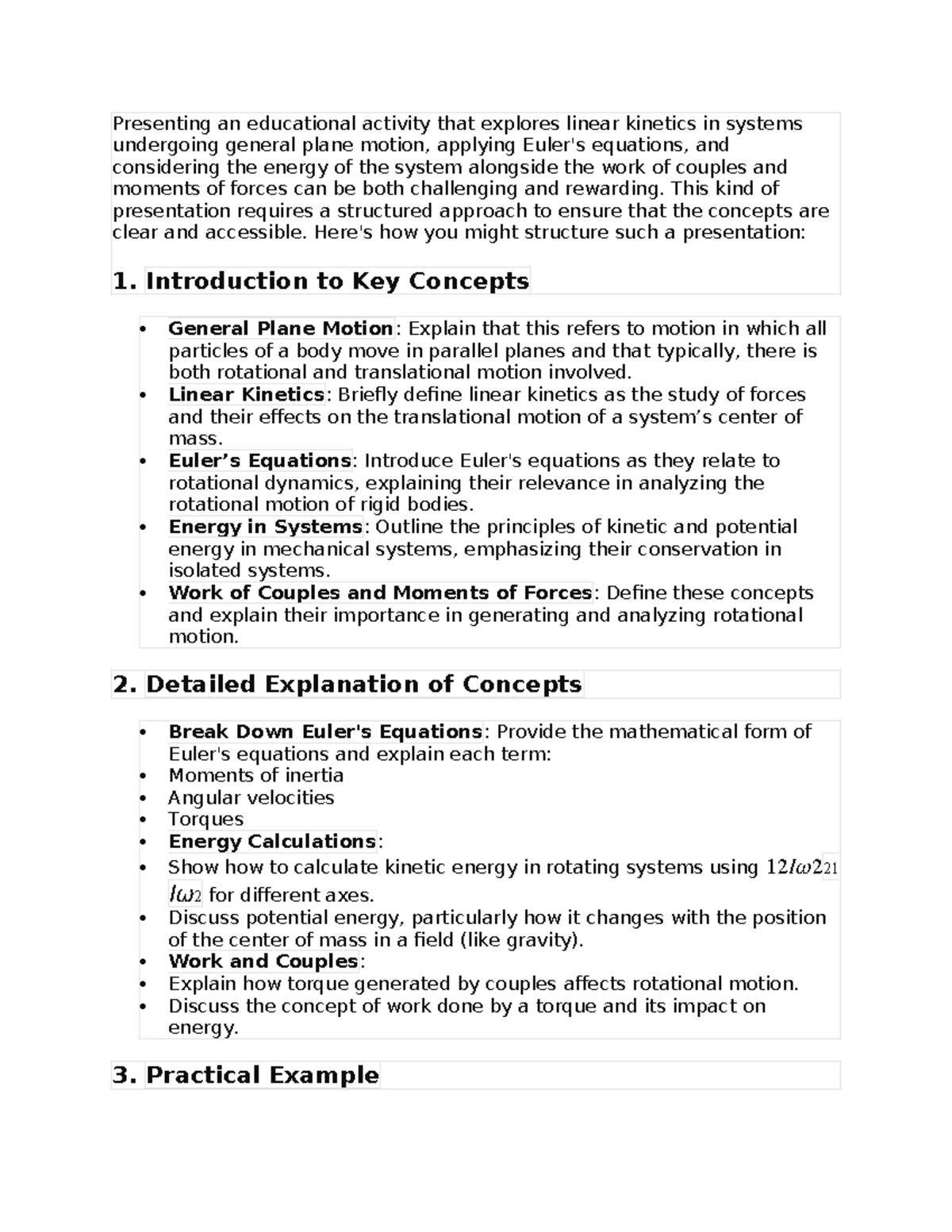 Report-Pacing - Presenting an educational activity that explores linear ...