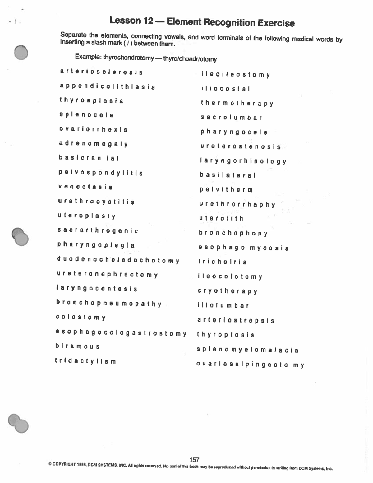 Med Term Lesson 12 WS - Worksheet for Med term - pn 133 - Studocu