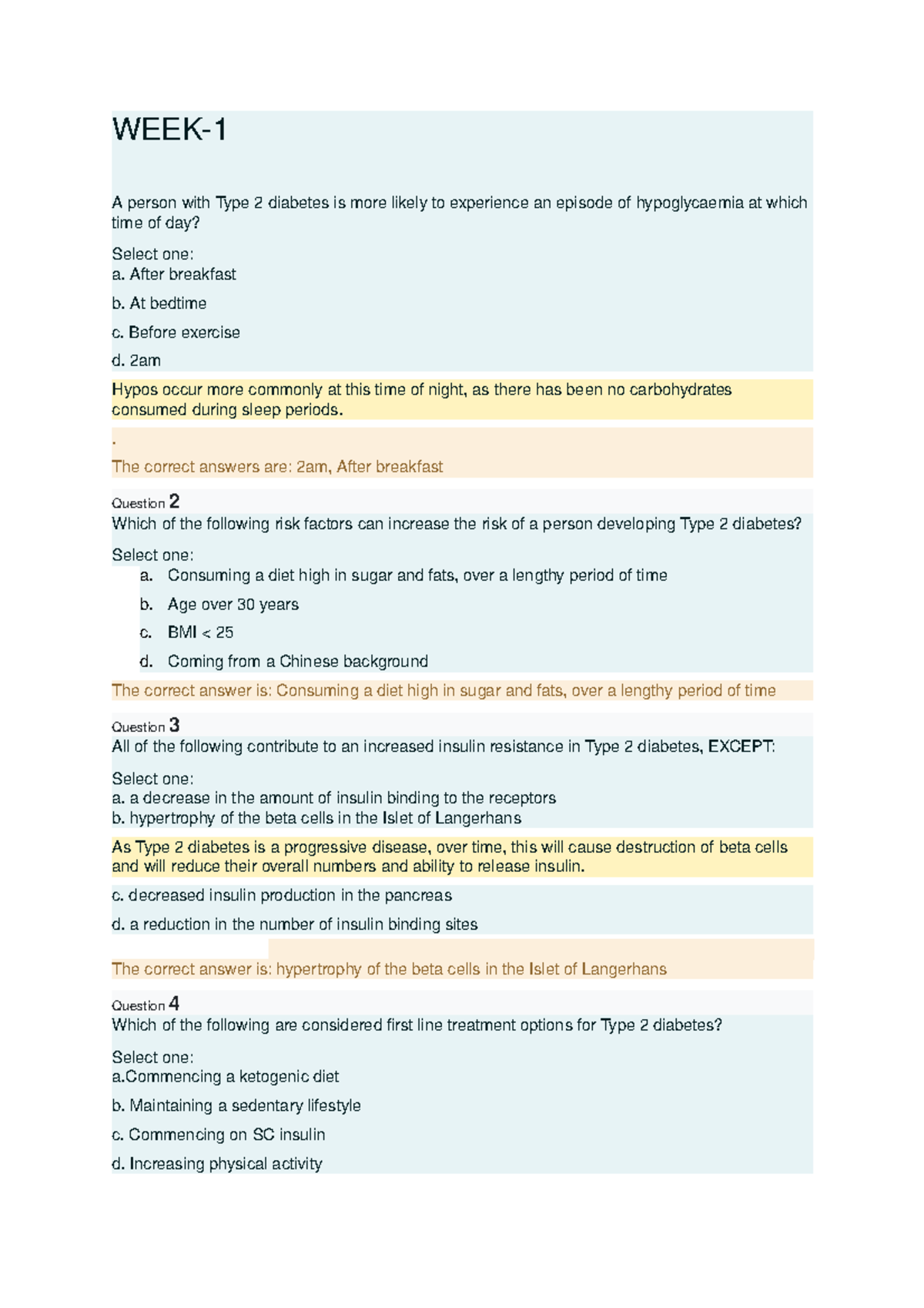 Exam quiz - this is resourced for practising for exam-related quizzes ...