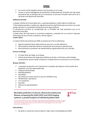 Preguntas EPOC - repaso epoc - PREGUNTAS EPOC ¿Qué es la EPOC según La ...