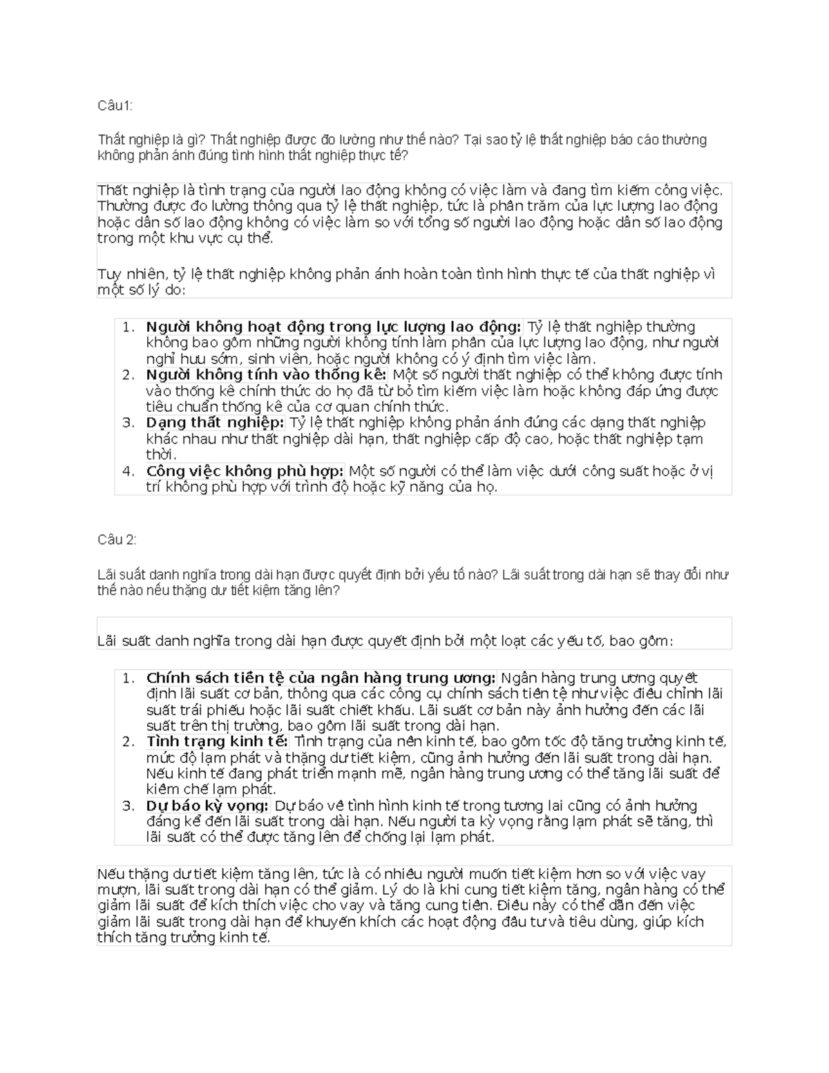 Ktvm ktgk - ktvm - Câu1: Thất nghiệp là gì? Thất nghiệp được đo lường ...