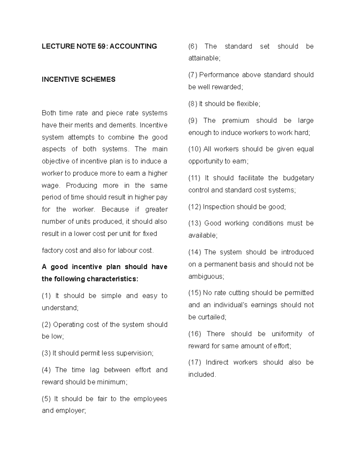 Lecture Note 59 Accounting - LECTURE NOTE 59: ACCOUNTING INCENTIVE ...