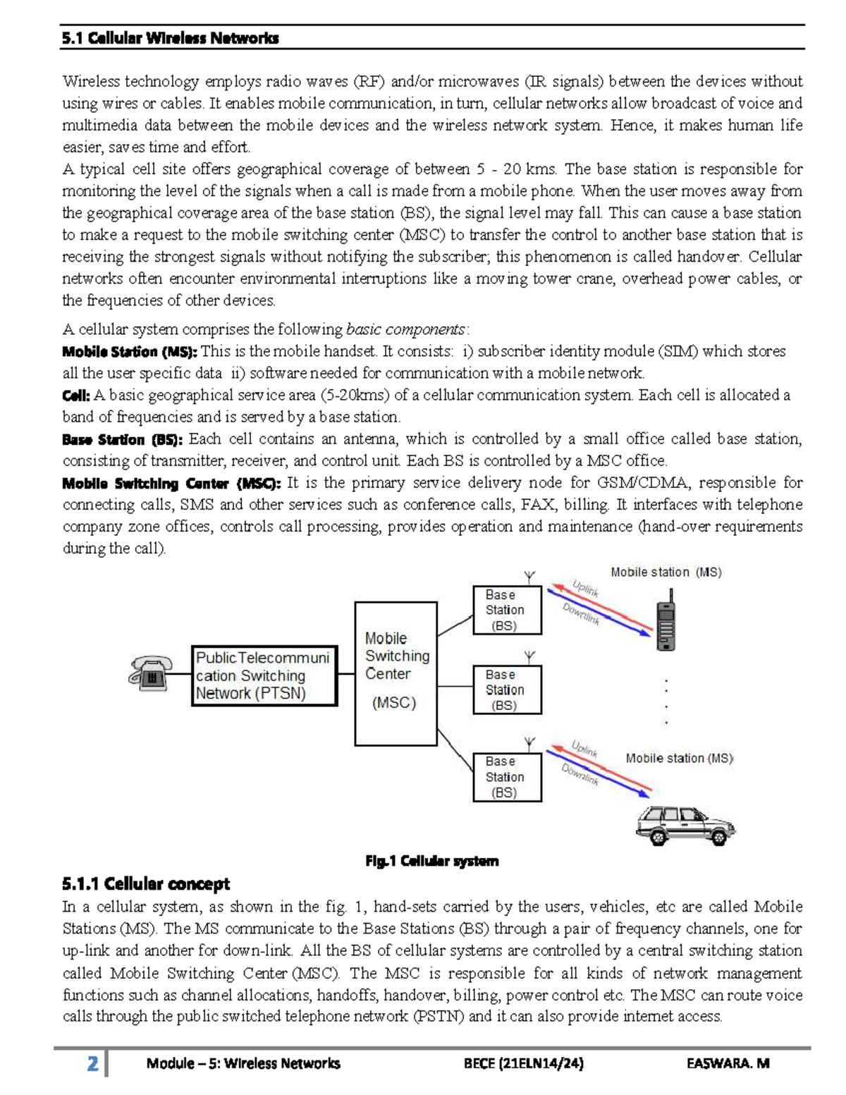 Module 1 from fundamentals of LTE - Wireless technology employs radio ...