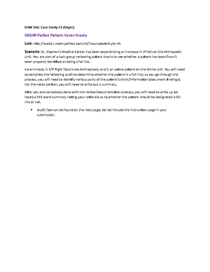 HSM 146-Case Study 2-Chart Audit - Go! Knowledge Activity: Introduction ...