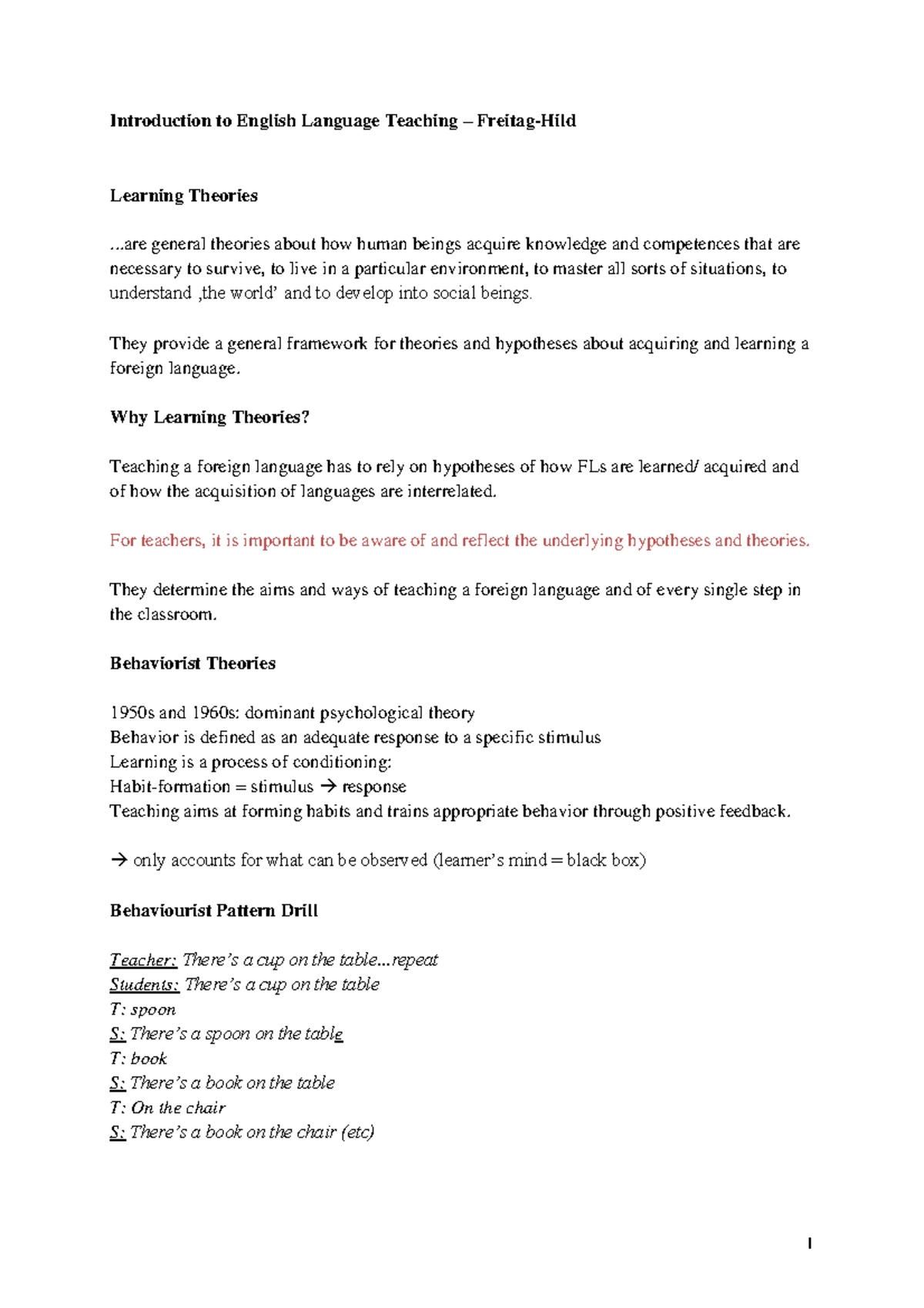 Intro to english language teaching - Introduction to English Language ...