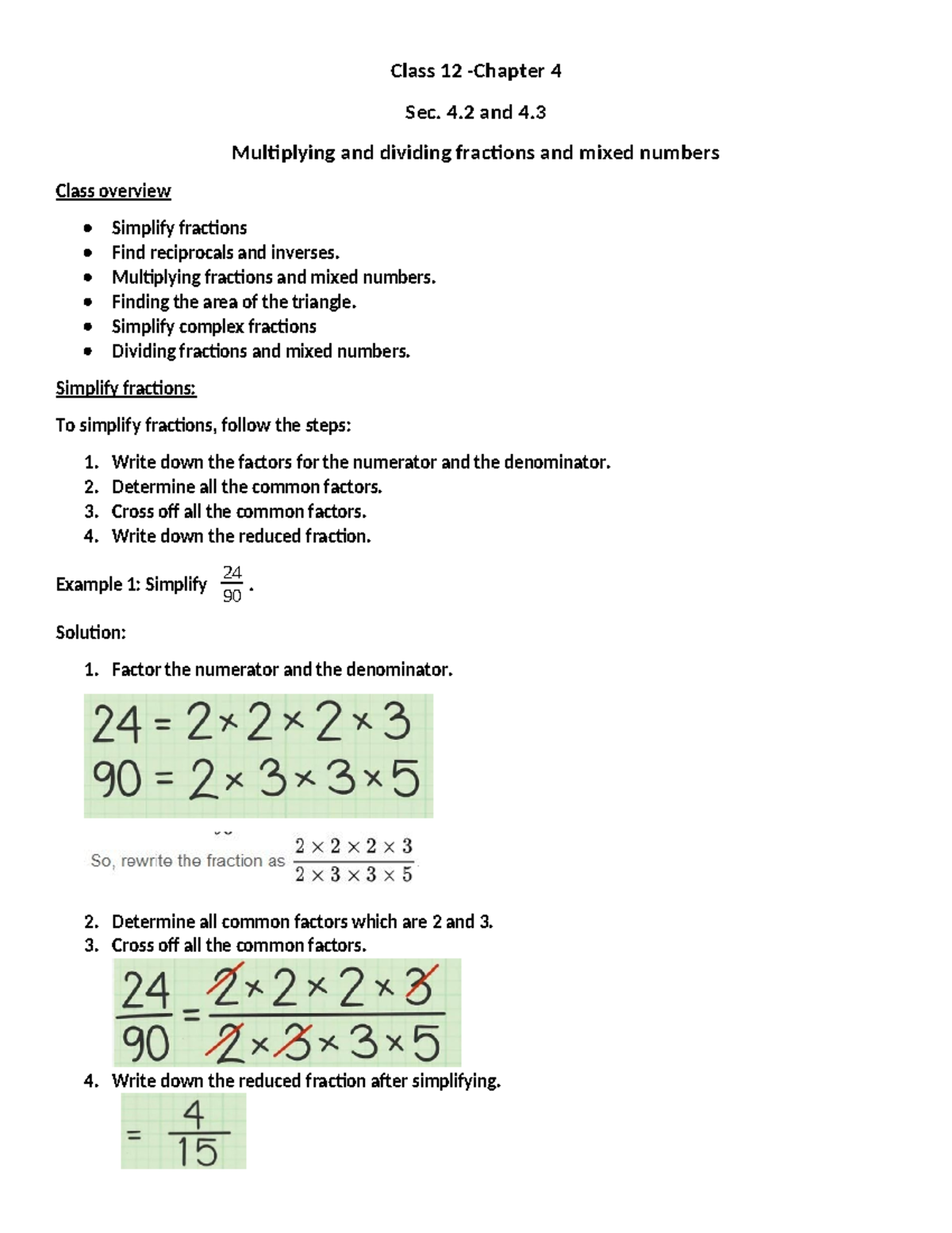 Math 015 Class 12 edited-1-1 - Tagged - Class 12 -Chapter 4 Sec. 4 and ...