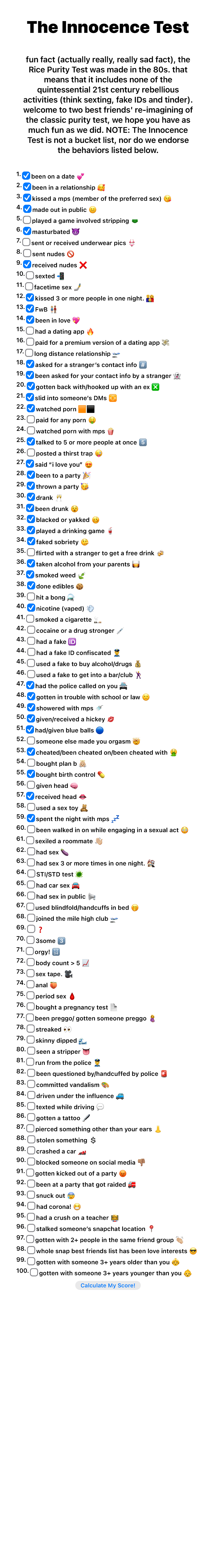 The Innocence Test - That easy - The Innocence Test fun fact (actually ...