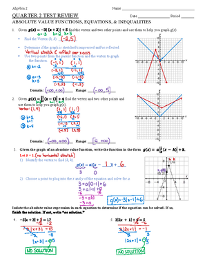 Unit 3 Pre Algebra Study Guide - Expressions and Variables Definition ...