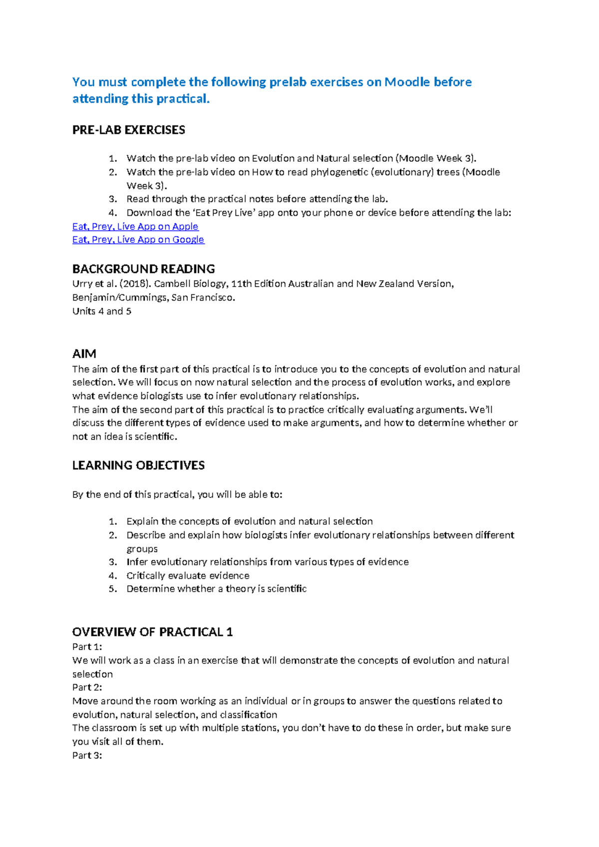 Bio lab 1 notes - questions and answers for your first lab - You must ...