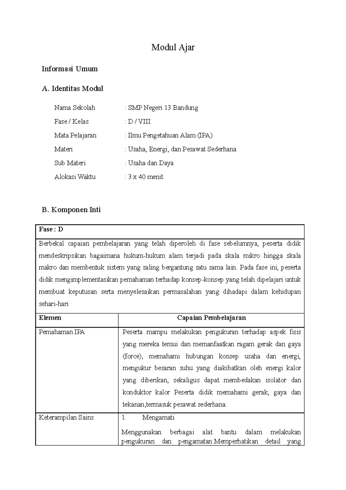 Modul Ajar Revisi - Modul Ajar Informasi Umum A. Identitas Modul Nama ...