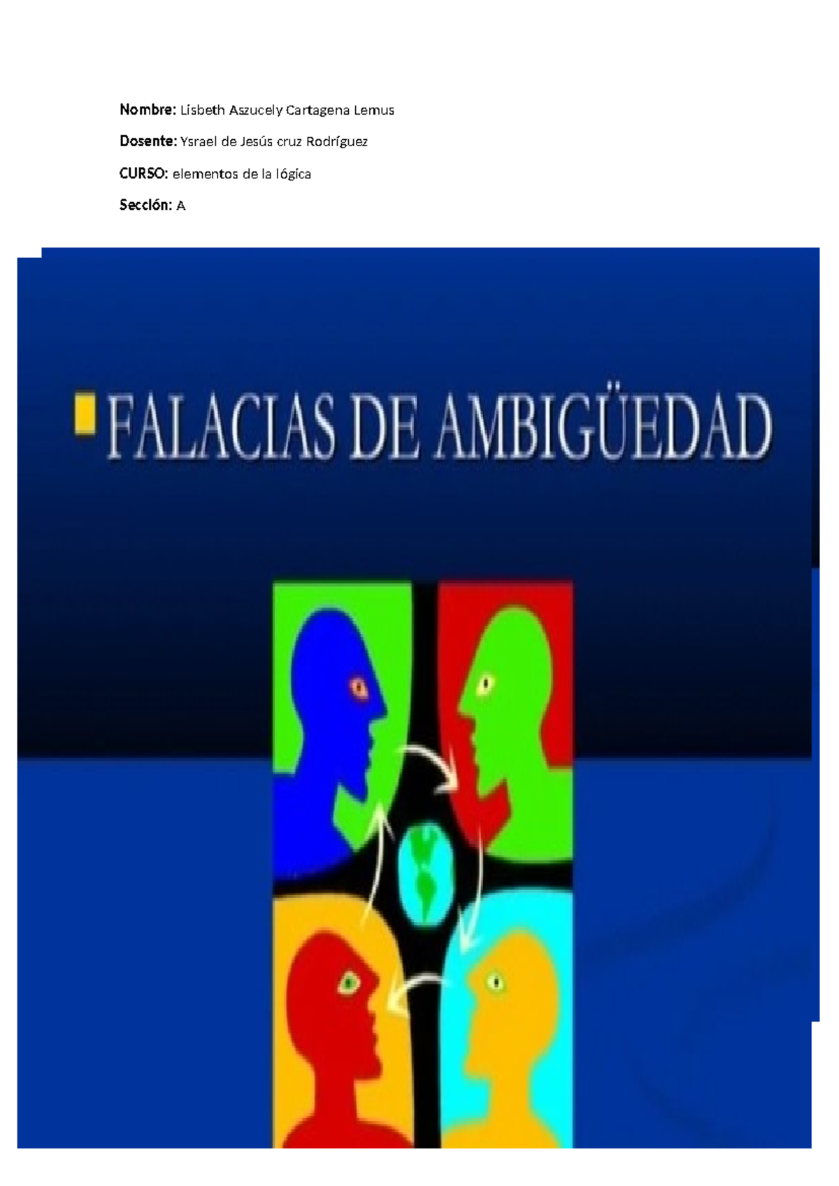 Mapa mental de las falacias - Elementos de Logica - Nombre: Lisbeth ...