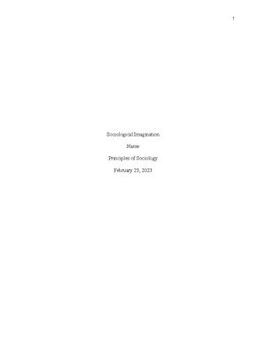 Chapter 4- Sociology notes - Chapter 4- Sociology notes Agency- The ...