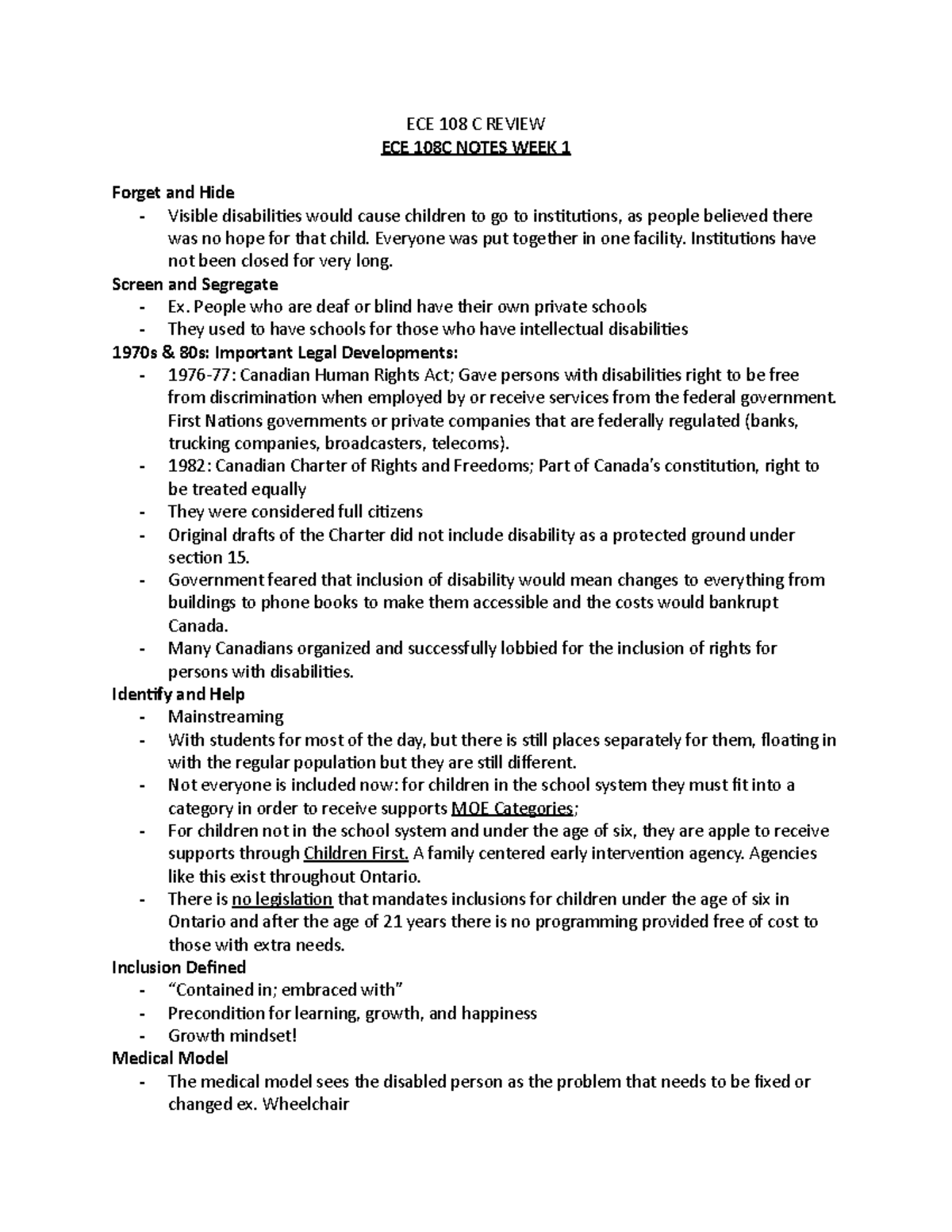 ECE 108 C Review - notes - ECE 108 C REVIEW ECE 108C NOTES WEEK 1 ...