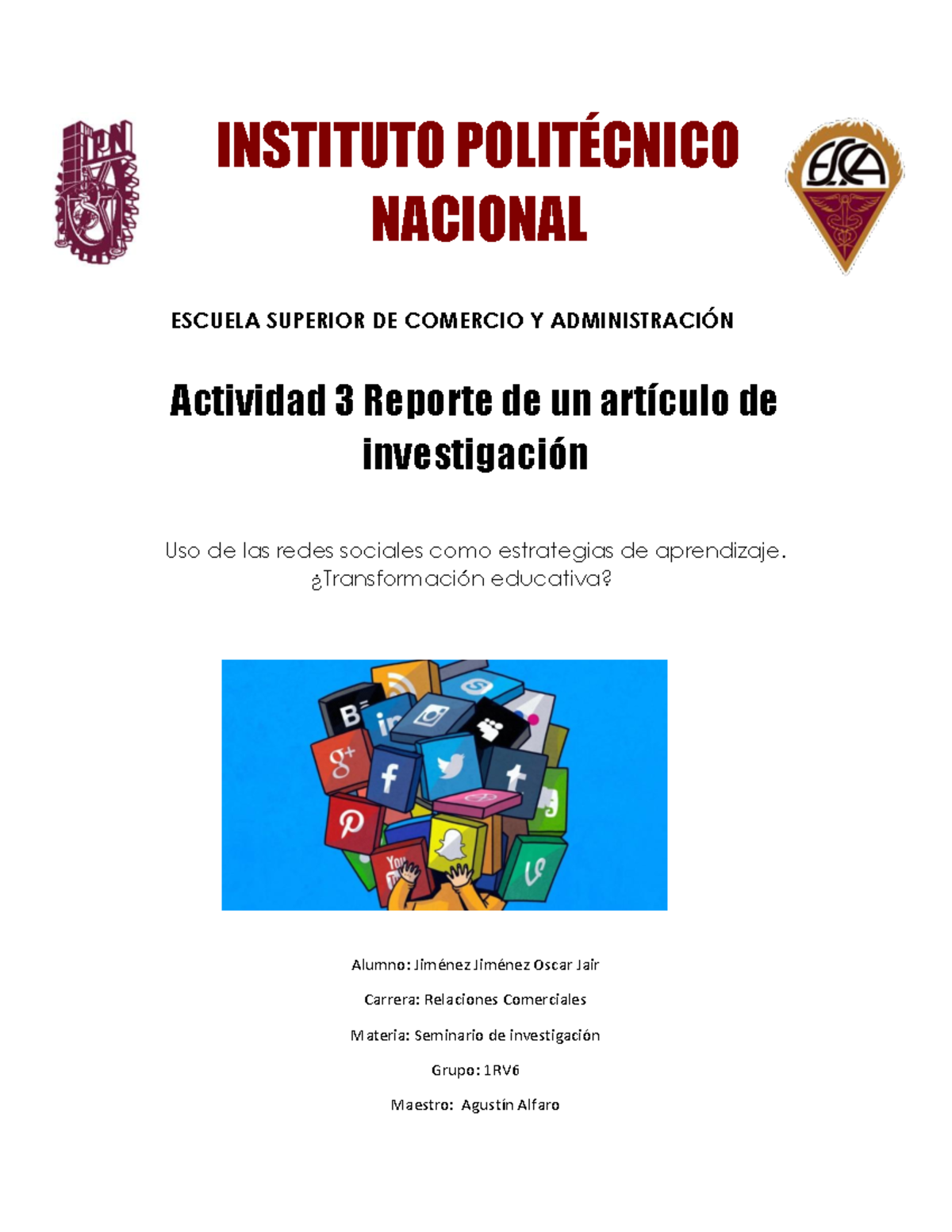 Reporte de un artículo de investigación, según la ciencia primitiva y ...