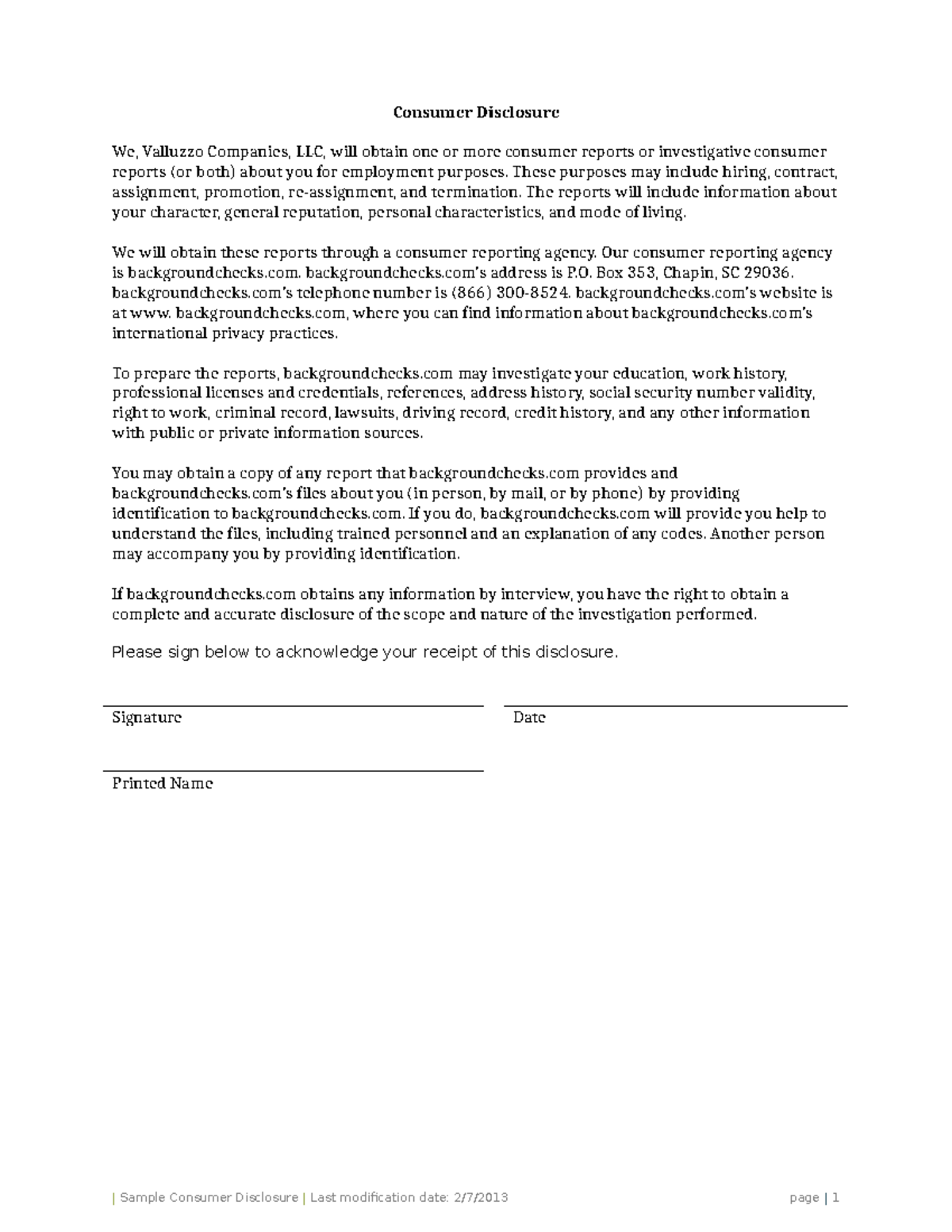 1600370678 - fart - Consumer Disclosure We, Valluzzo Companies, LLC ...