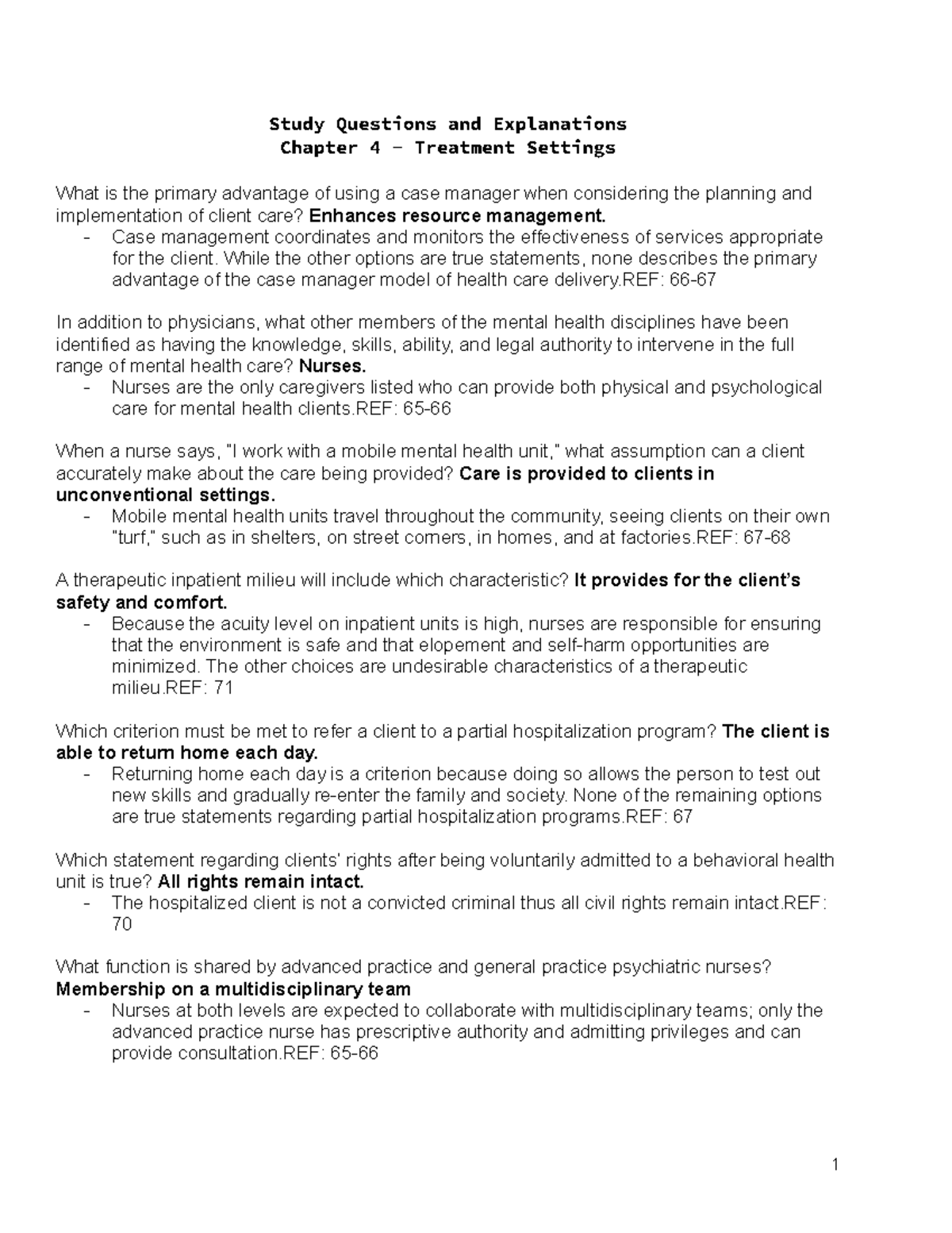 Module 2 Exam 3 - Study Questions and Explanations Chapter 4 ...
