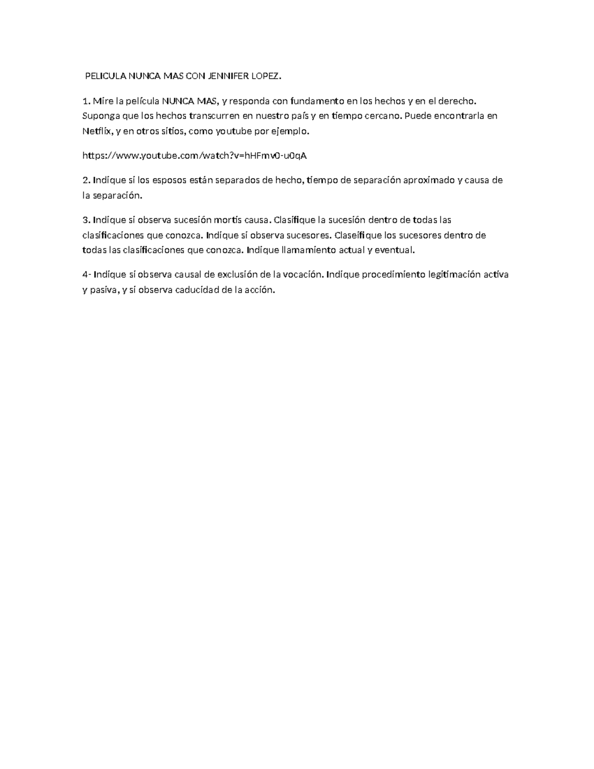 3ra clase - DERECHO SUCESORIO - PELICULA NUNCA MAS CON JENNIFER LOPEZ ...