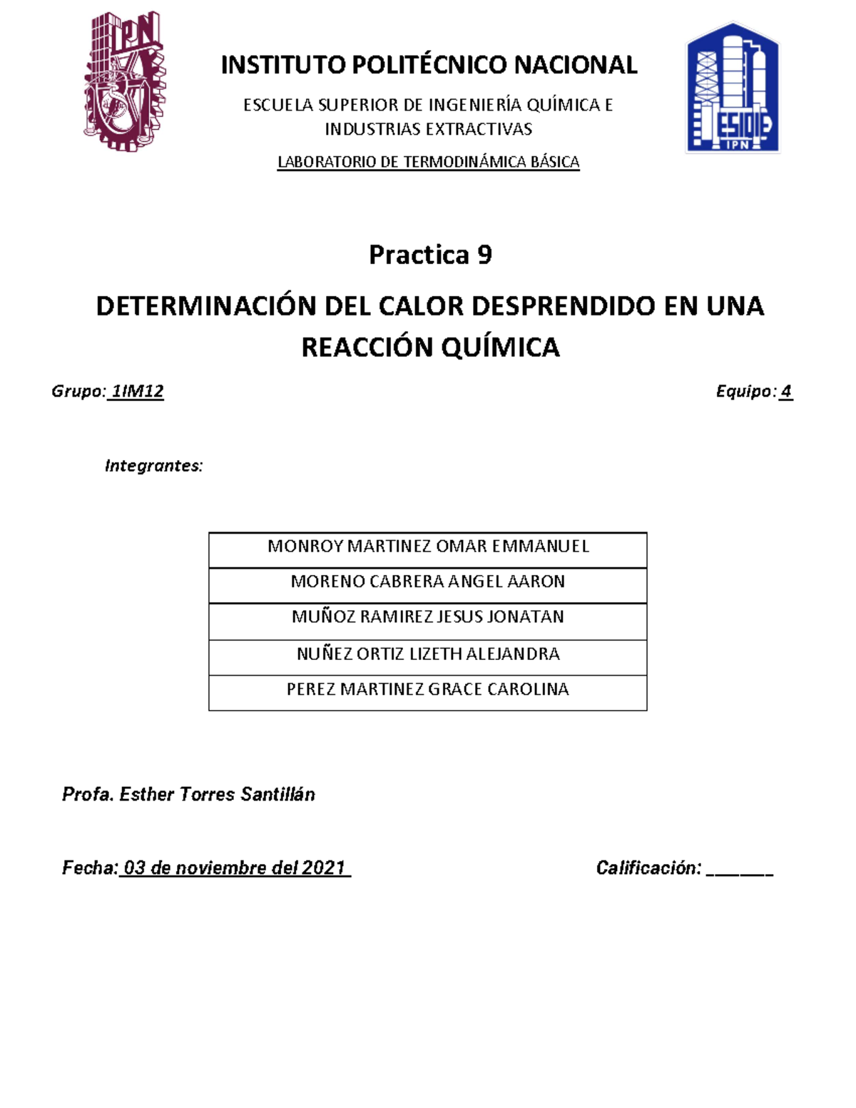 Practica 9. LTB - MONROY MARTINEZ OMAR EMMANUEL MORENO CABRERA ANGEL AARON MUÑOZ RAMIREZ JESUS ...