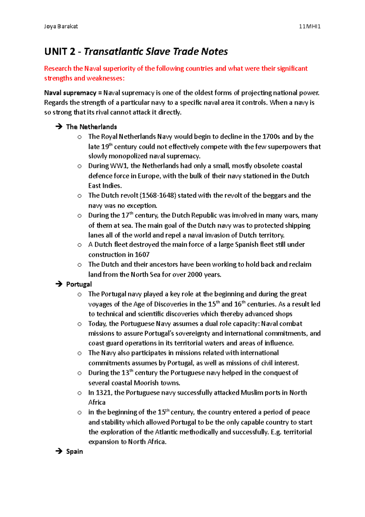 0. Transatlantic Slave Trade Notes - UNIT 2 - Transatlantic Slave Trade ...