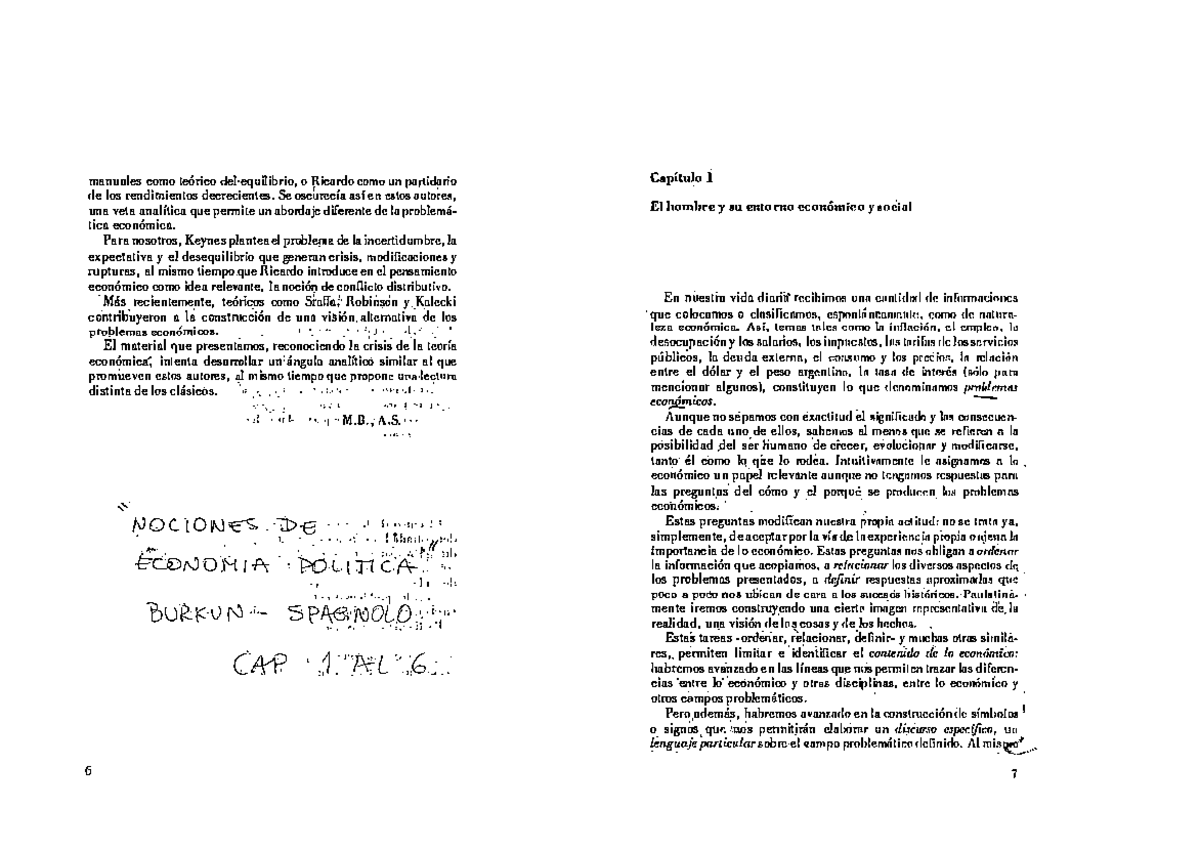 Burkun y Spagnolo - CAP 1 a 3 - manuales como teórico del·equilibrio, o ...