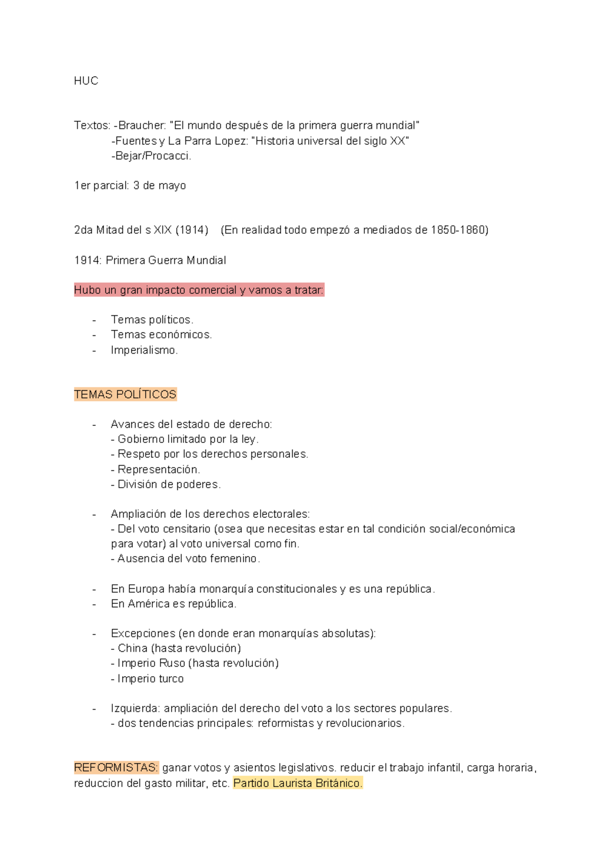 his mundial del s20 - HUC Textos: -Braucher: “El mundo después de la ...