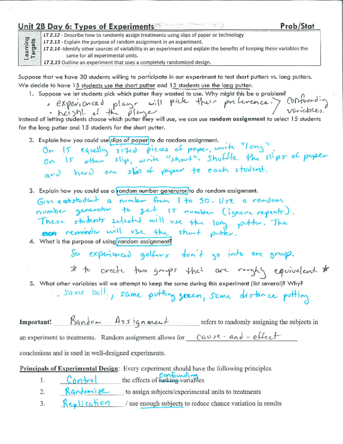 Day 6 Notes Key - course hw key - MATH 0702 - Temple University - Studocu