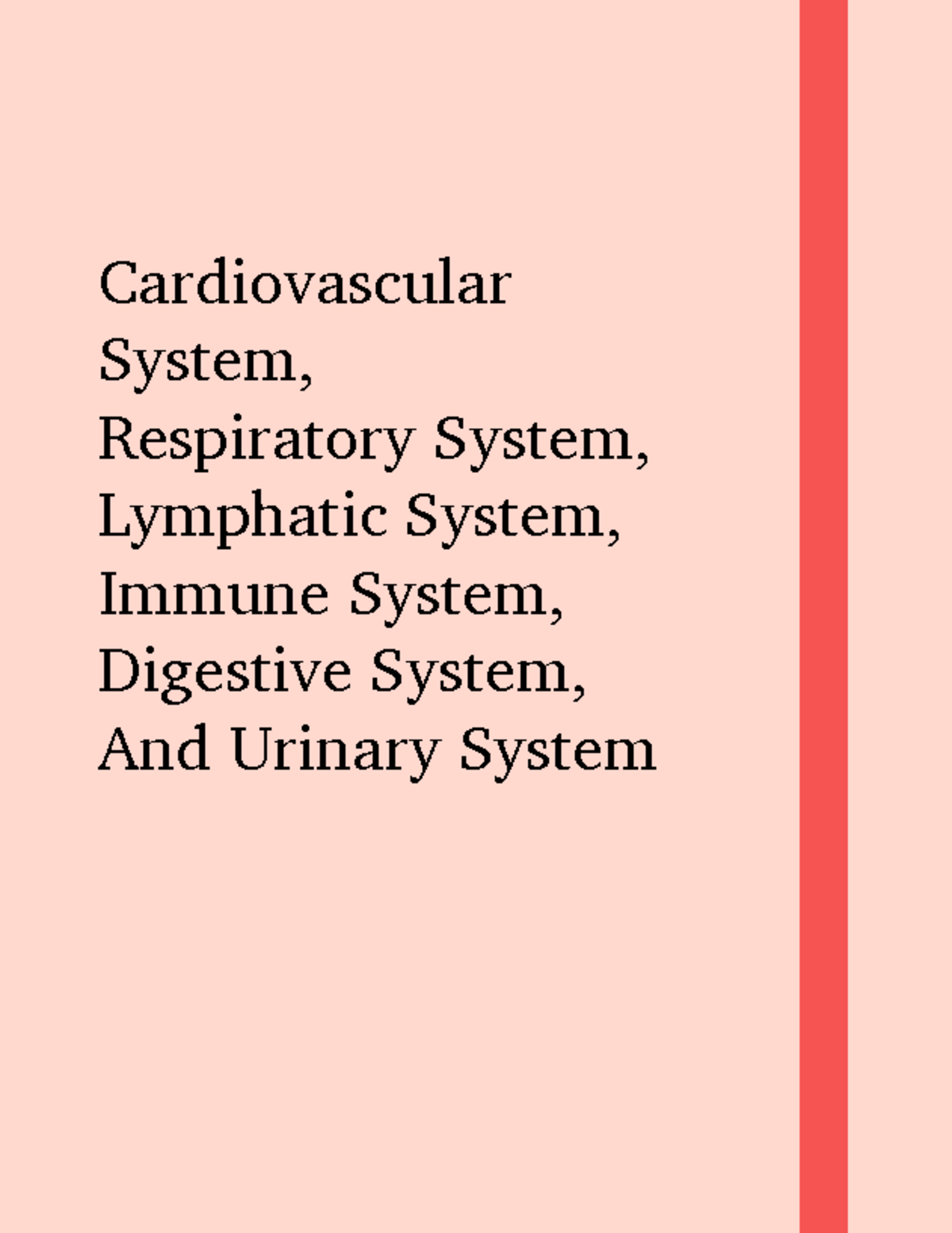Science Review Part 2 1 - TEAS - Cardiovascular System, Respiratory ...