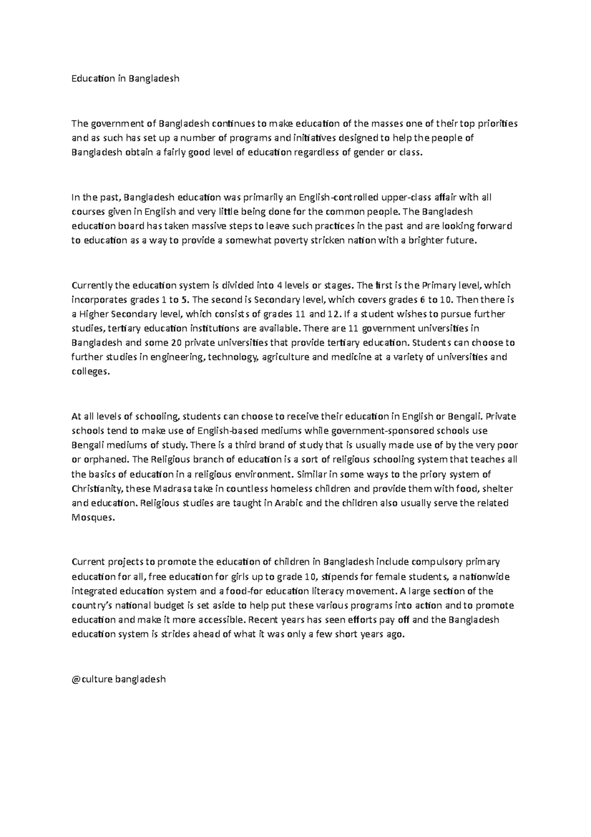 Education Bangladesh Education In Bangladesh The Government Of education-bangladesh-education-in-bangladesh-the-government-of