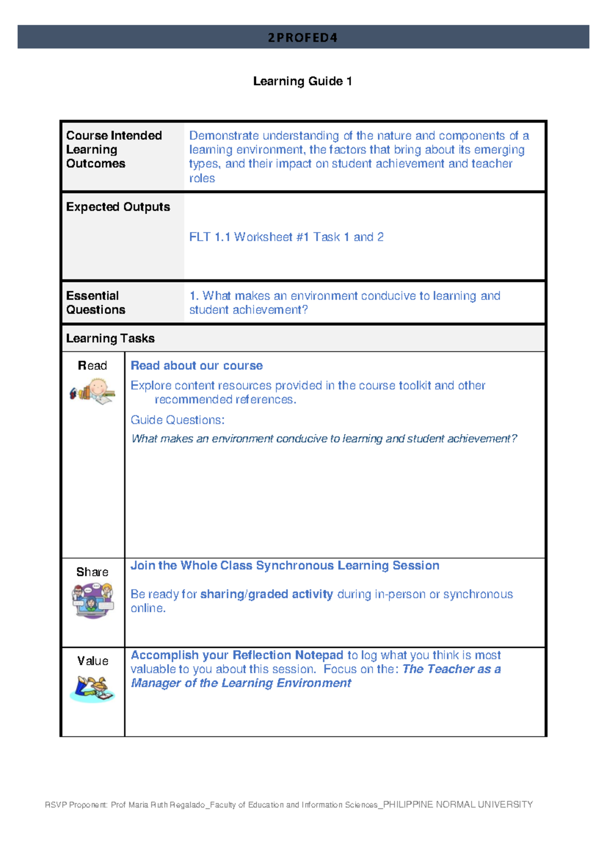 Palomar, Pixie 2 Profed 04-Learning-Guide-1 - Learning Guide 1 Course ...
