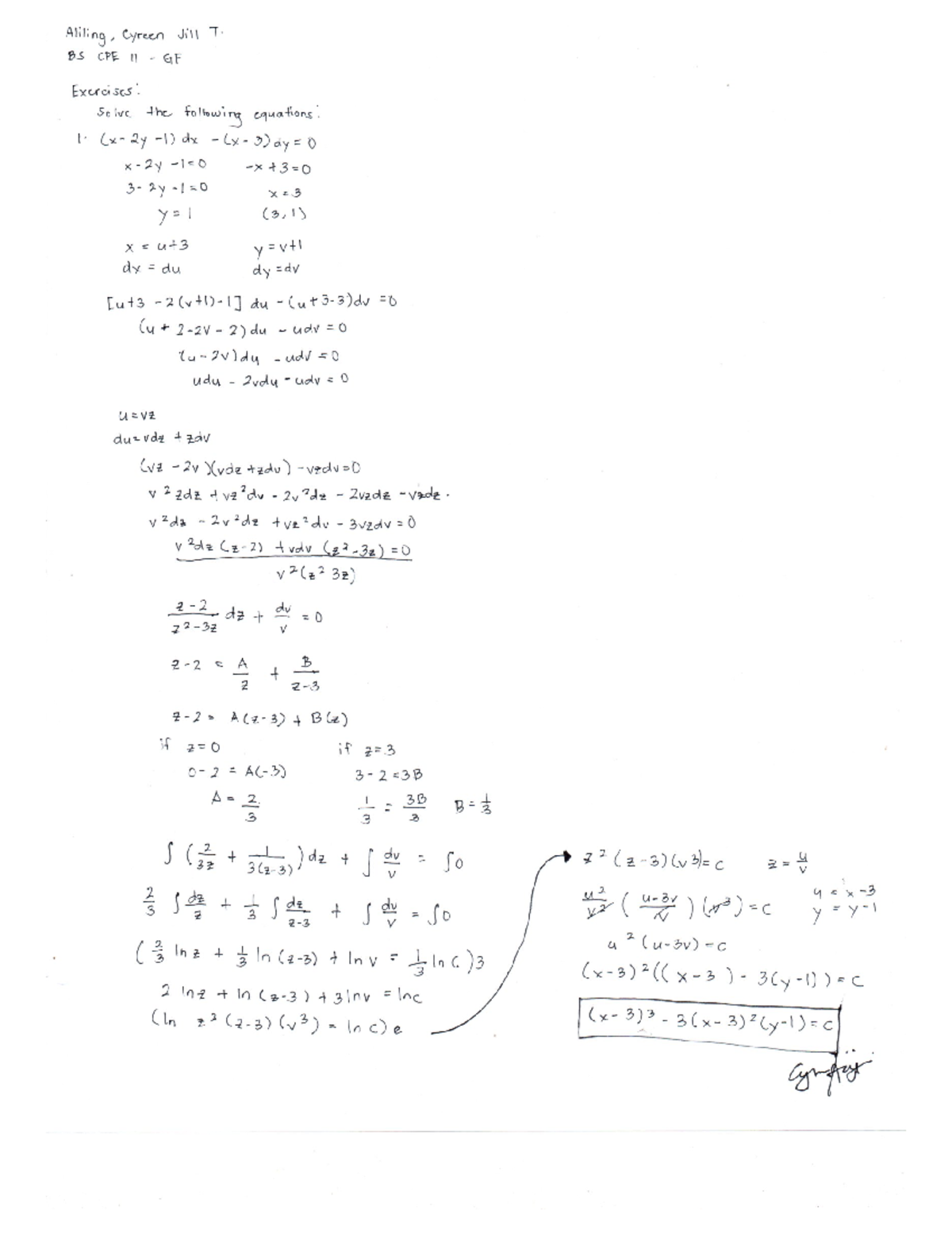 Coefficient - Differential Equations - BS Computer Engineering - Studocu