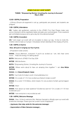 Week 1 - module - Learning Objectives: In this lesson, the students are ...