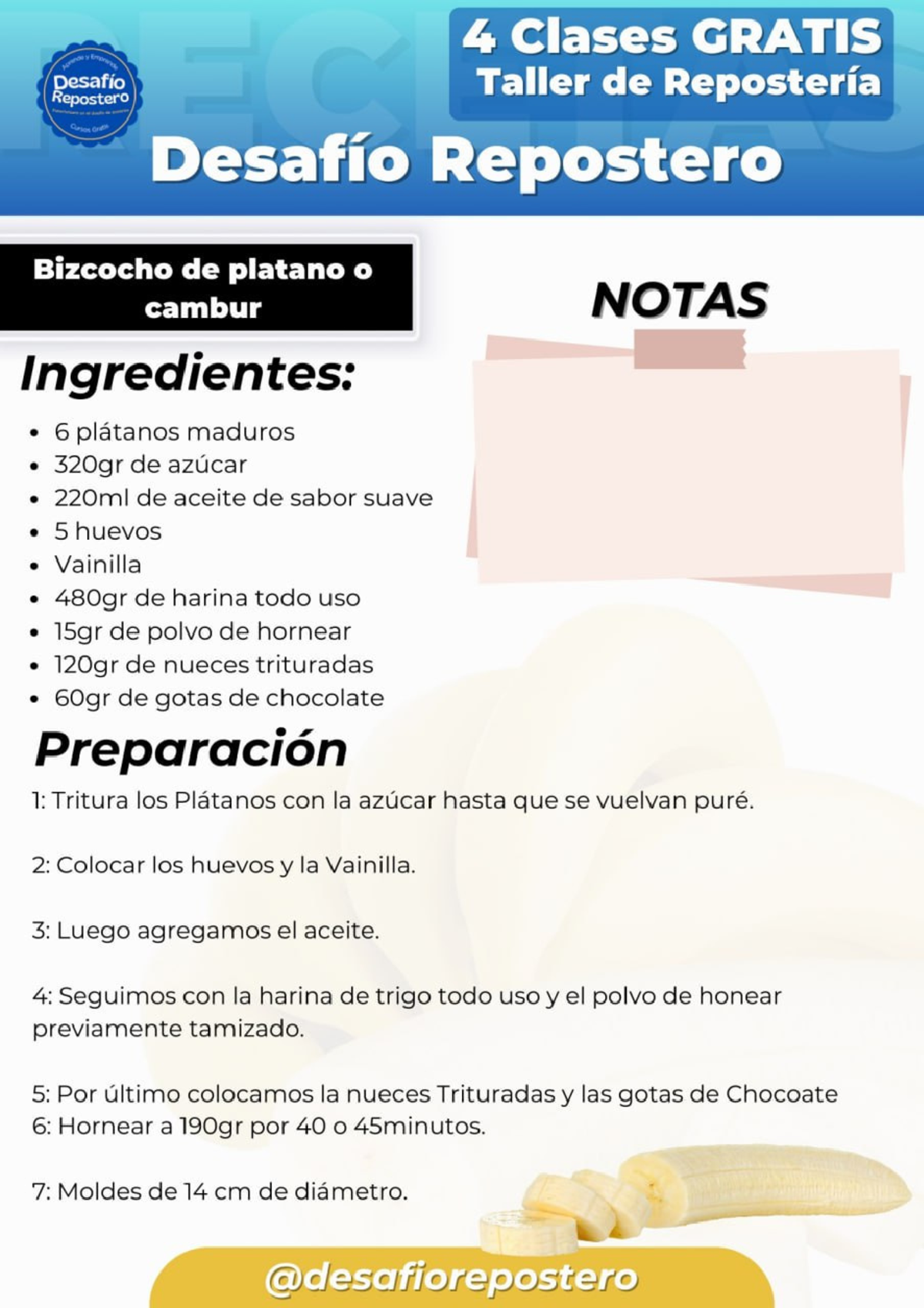 Recetas Desafio Repostero - 4 Clases GRATIS Desafío Repostero Taller de ...