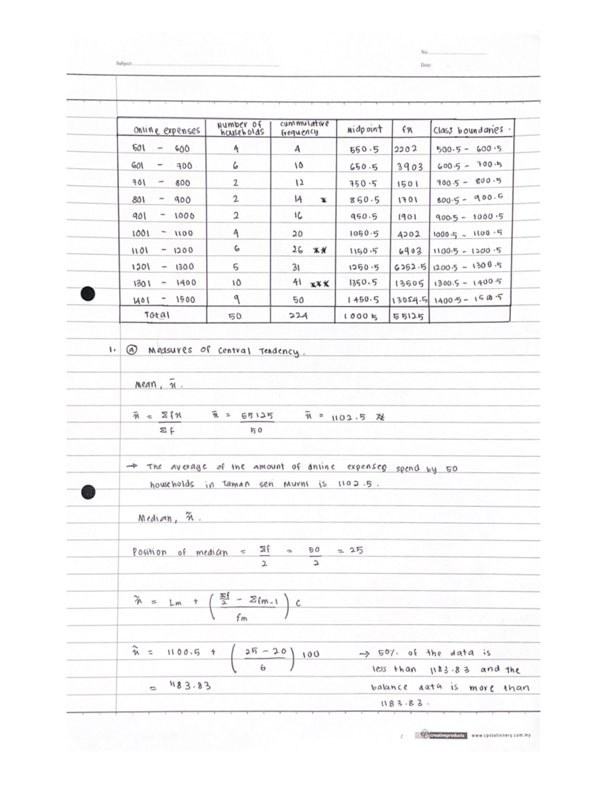 STA108 Individual Assessment - Applied Sciences - Studocu