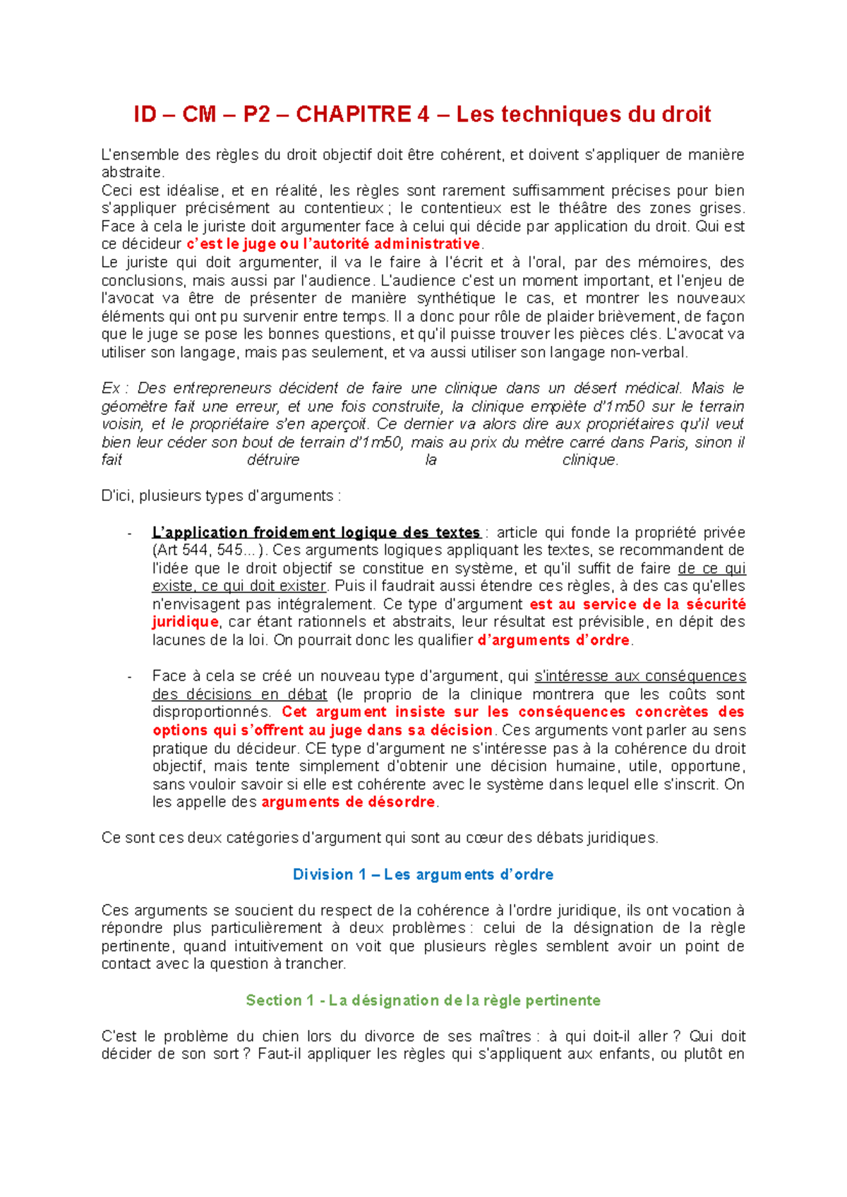 Partie 2 - Les artisans du droit | Chapitre 4 - Les techniques du droit ...